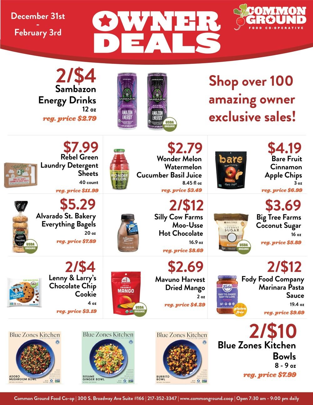 Our Weekly Sales | Common Ground Food Co-operative