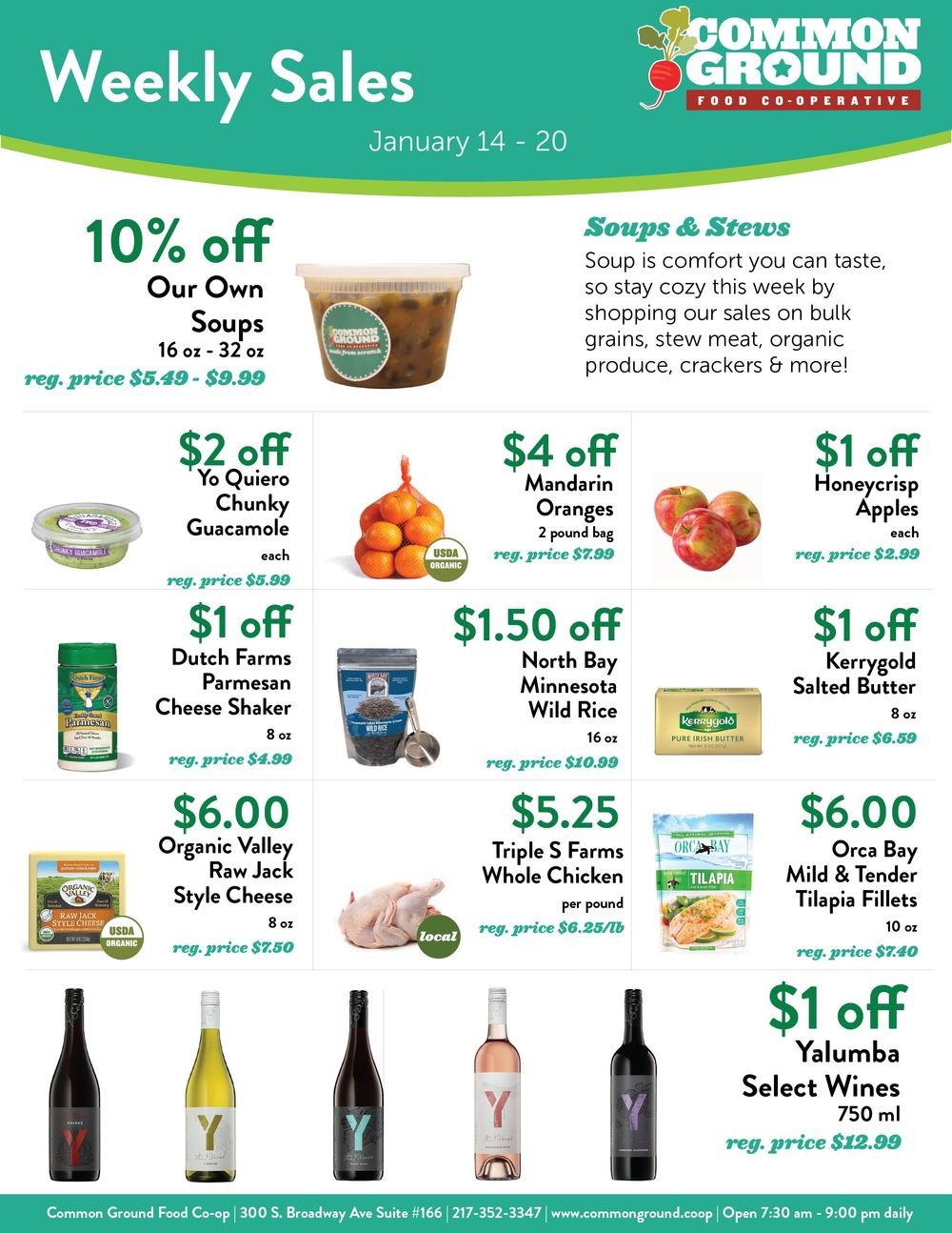 Our Weekly Sales | Common Ground Food Co-operative